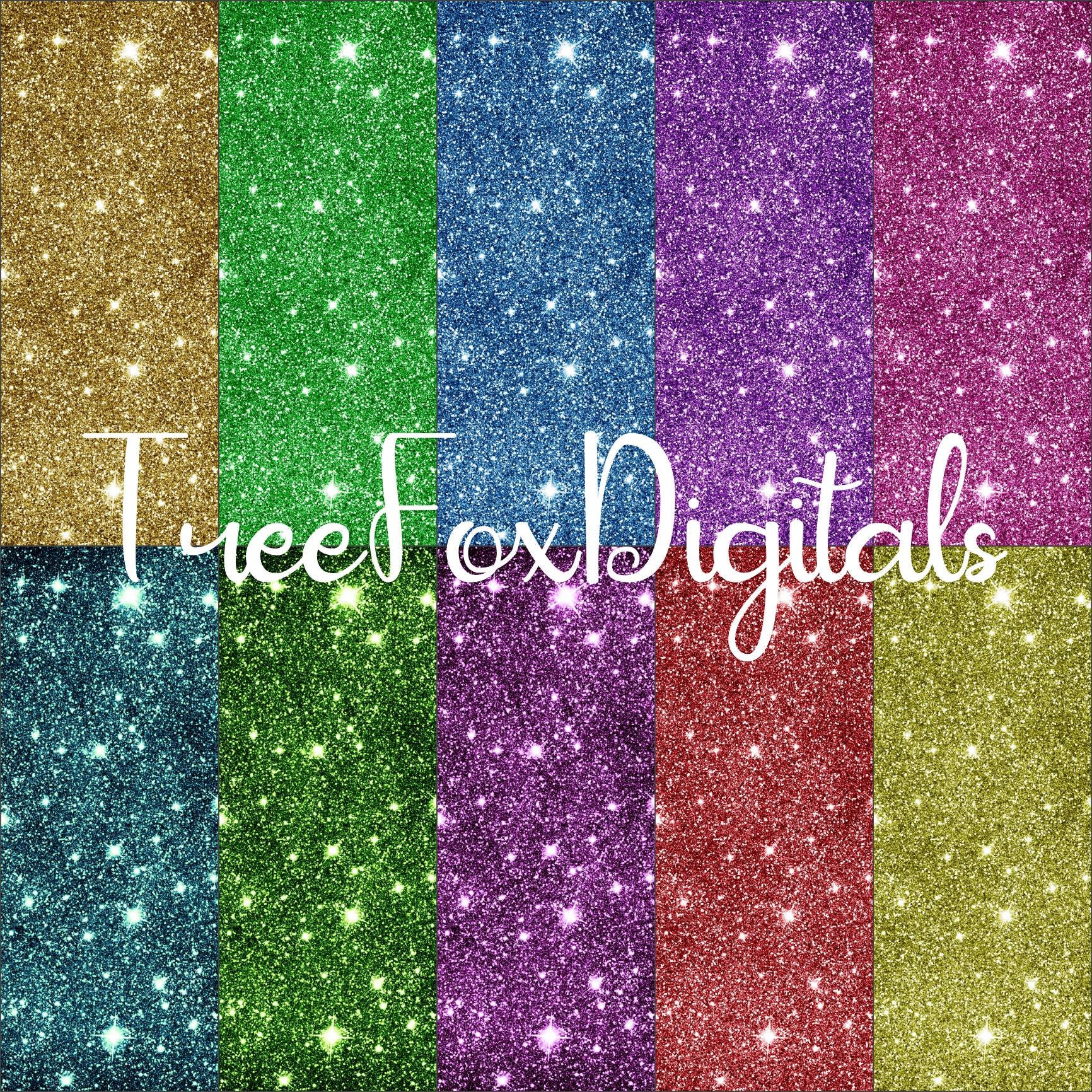 Digital Download Glitter Paper Pack Extra Large Glitter | Etsy