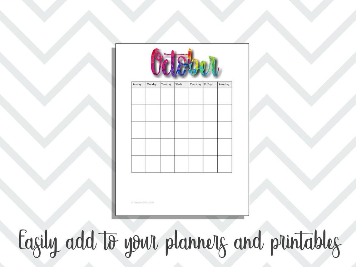 Digital Stickers Rainbow Months Days, Rainbow Swirl Planner Stickers ...