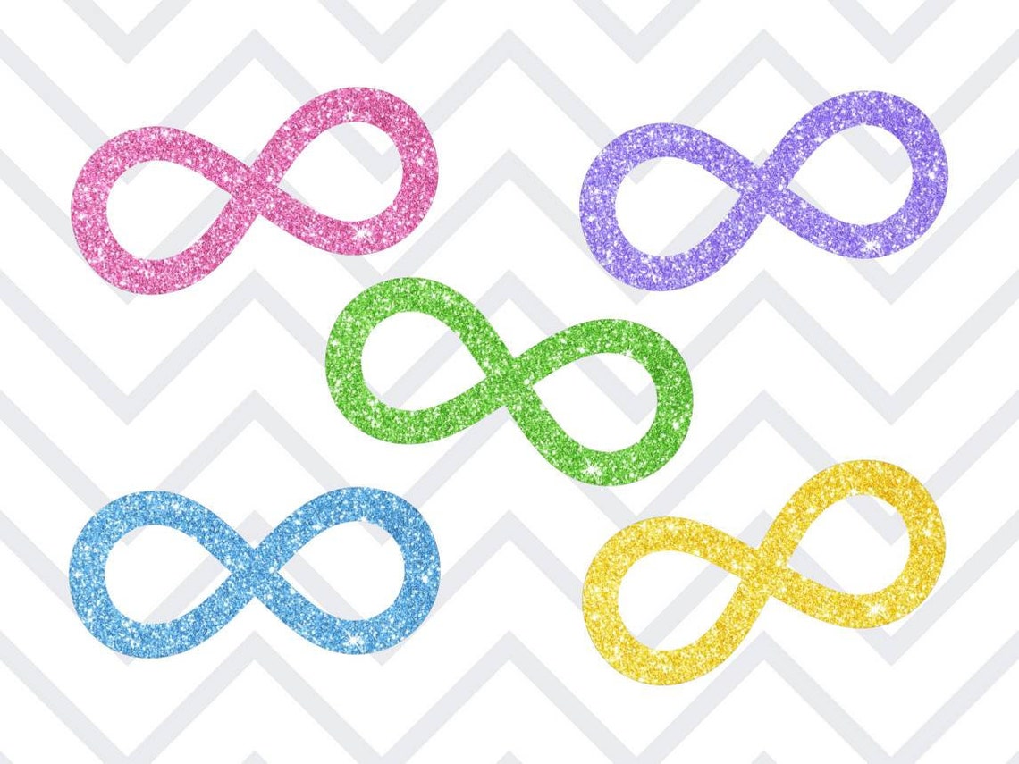 Glitter Infinity Symbol Clipart, Glitter Infinity Symbol Digital ...