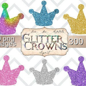 Birthday Clipart Bundle, Glitter Birthday Party Clipart, Commercial Use ...