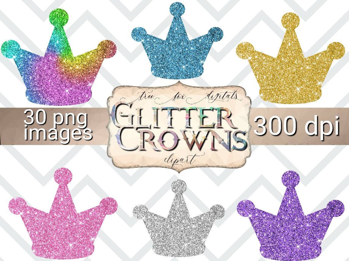 Birthday Clipart Bundle Glitter Birthday Party Clipart | Etsy