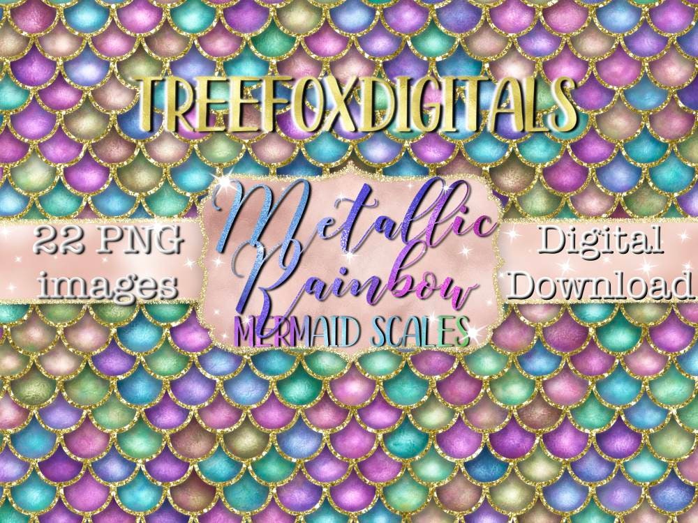 Digital Download Mermaid Scales Backgrounds Large File Sizes - Etsy