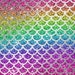 Mermaid Scale Digital Paper, Rainbow Glitter Mermaid Scales Digital ...