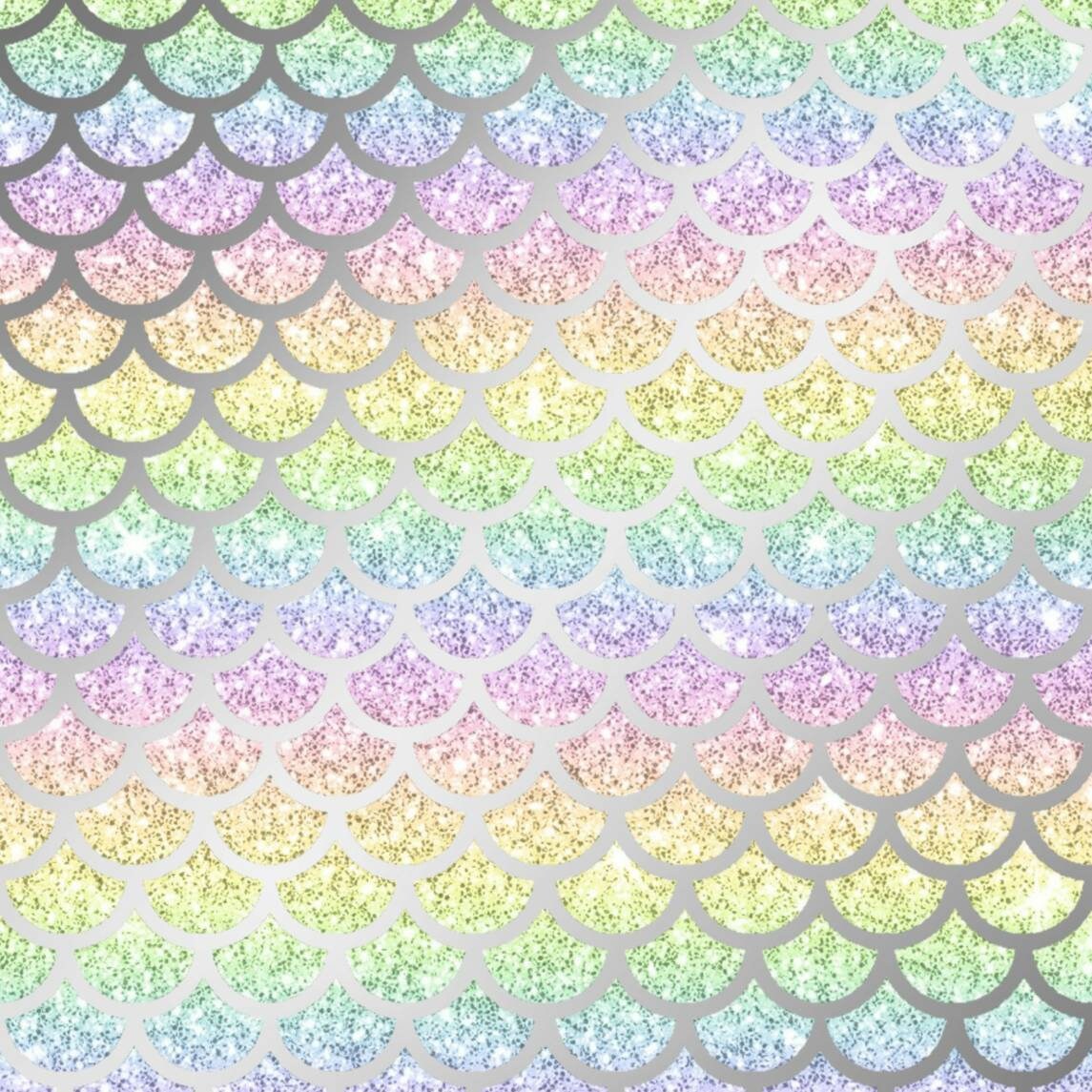 Mermaid Scale Digital Paper Rainbow Glitter Mermaid Scales - Etsy