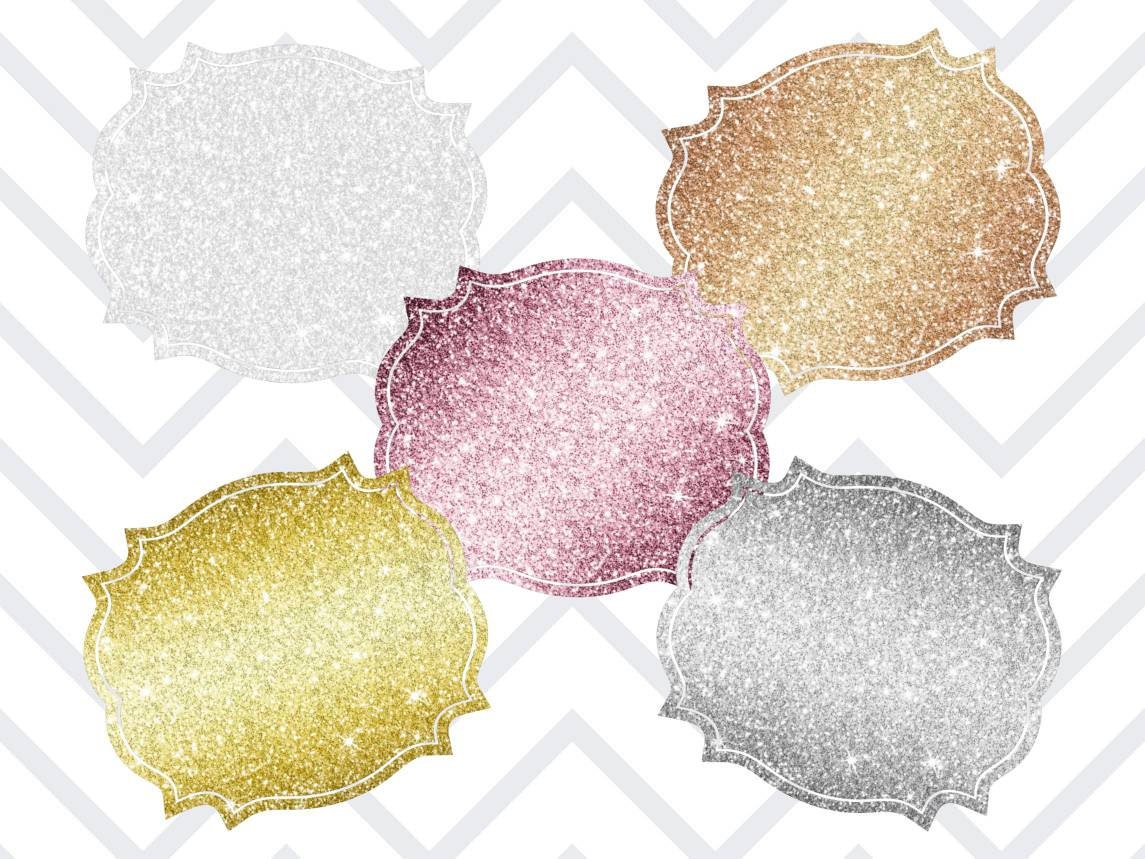 Glitter frames clipart vintage png download 30 png images of | Etsy