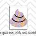 Rainbow Glitter Poop Clipart, Rainbow Glitter Poop Digital Stickers ...