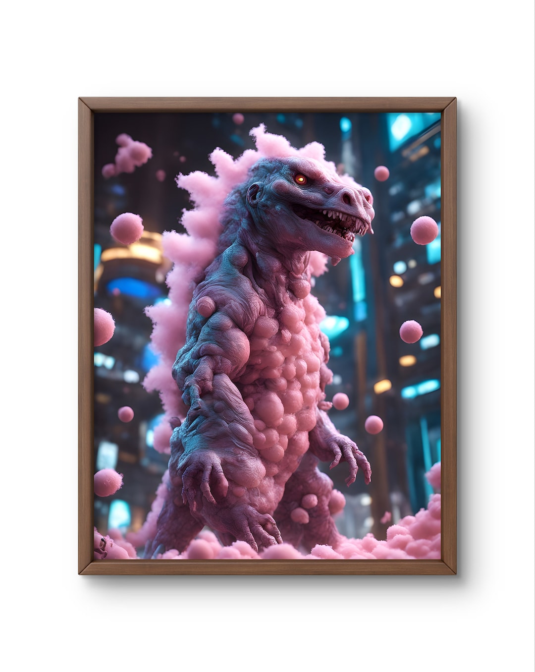 Deformed Godzilla AI Generated Art Digital Download - Etsy