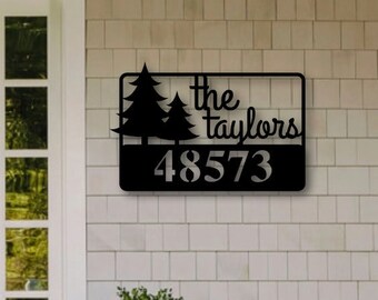 Rustic Address Sign - Etsy