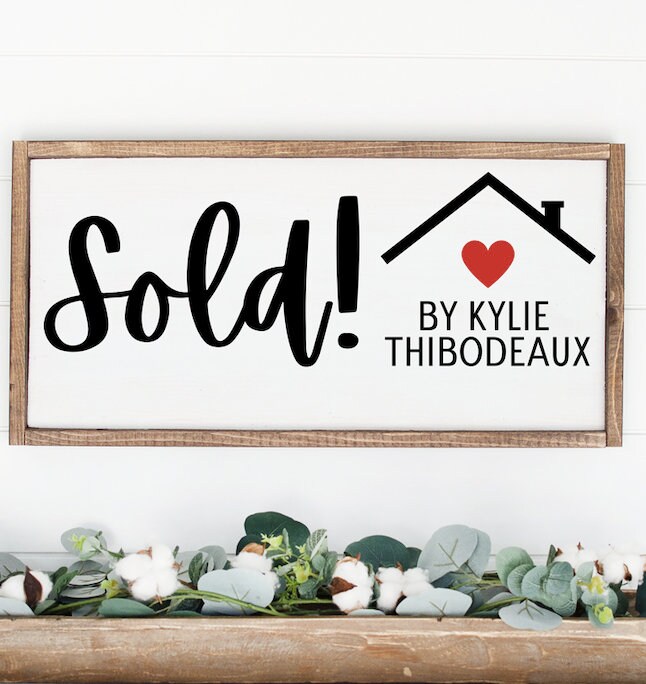Real Estate House Sold Sign We Said Yes to the Address | Etsy