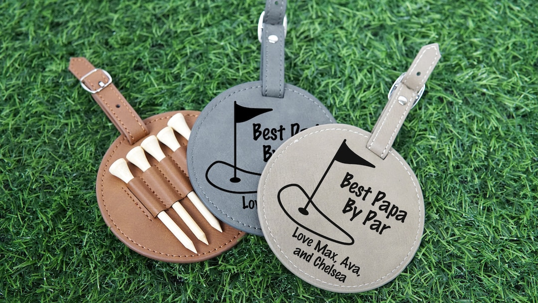 Best Dad Papa by Par Golf Bag Tag, Golf Gifts Dad, Golf Accessories ...