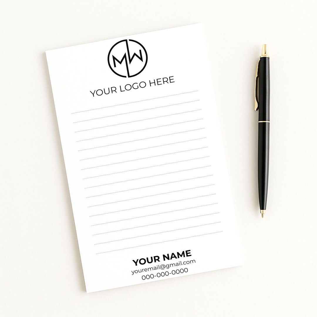 Your Logo Here, Personalized Business Notepad, Bulk Employee Gifts ...