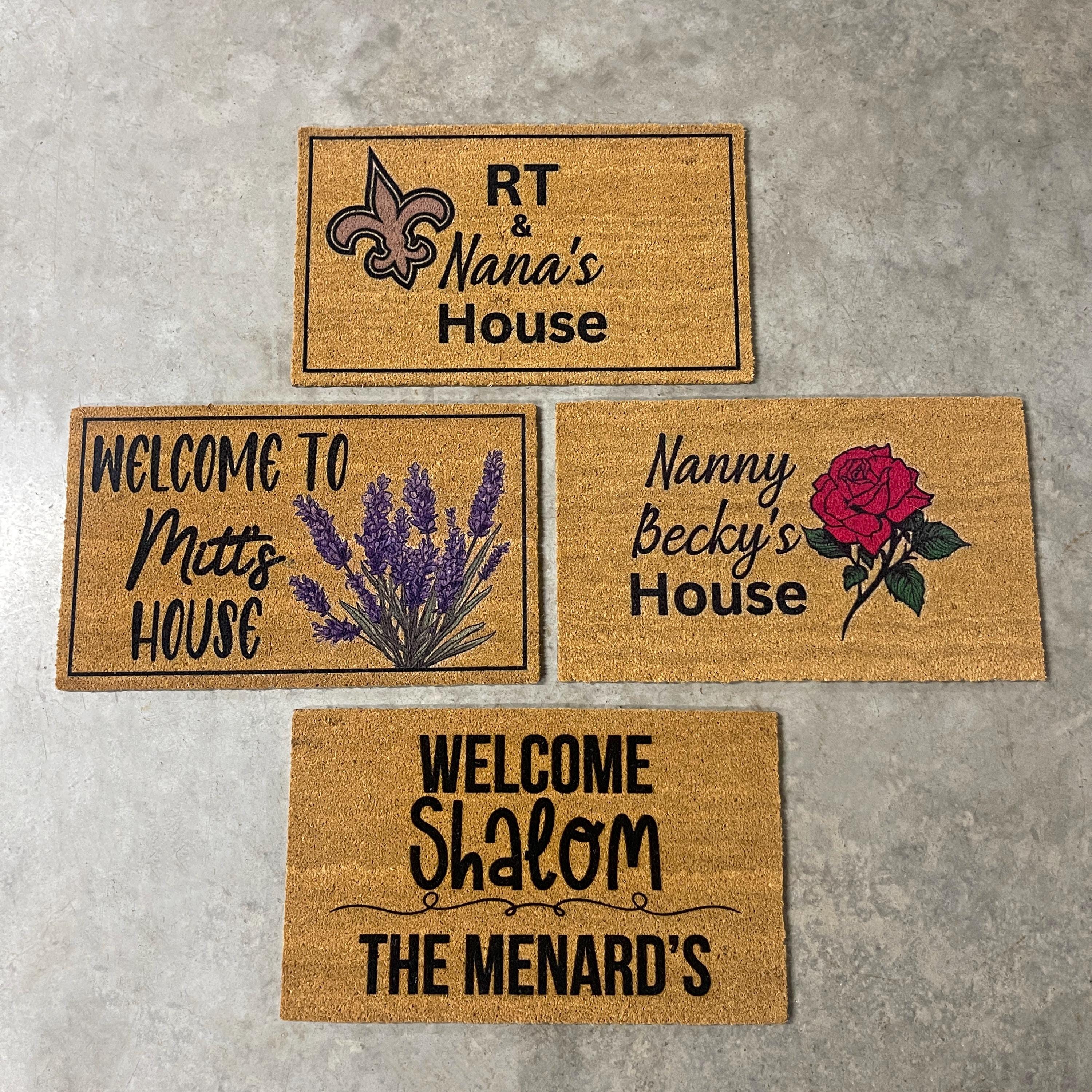Custom Doormat, Personalized Custom Logo Coir Door Mat, Business ...
