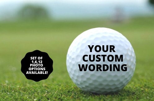 Personalized Golf Balls Custom Golf Balls Golf Ball Gift - Etsy