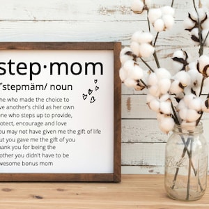Personalized Mothers Day Gift for Stepmom, Stepmom Printable Gift ...