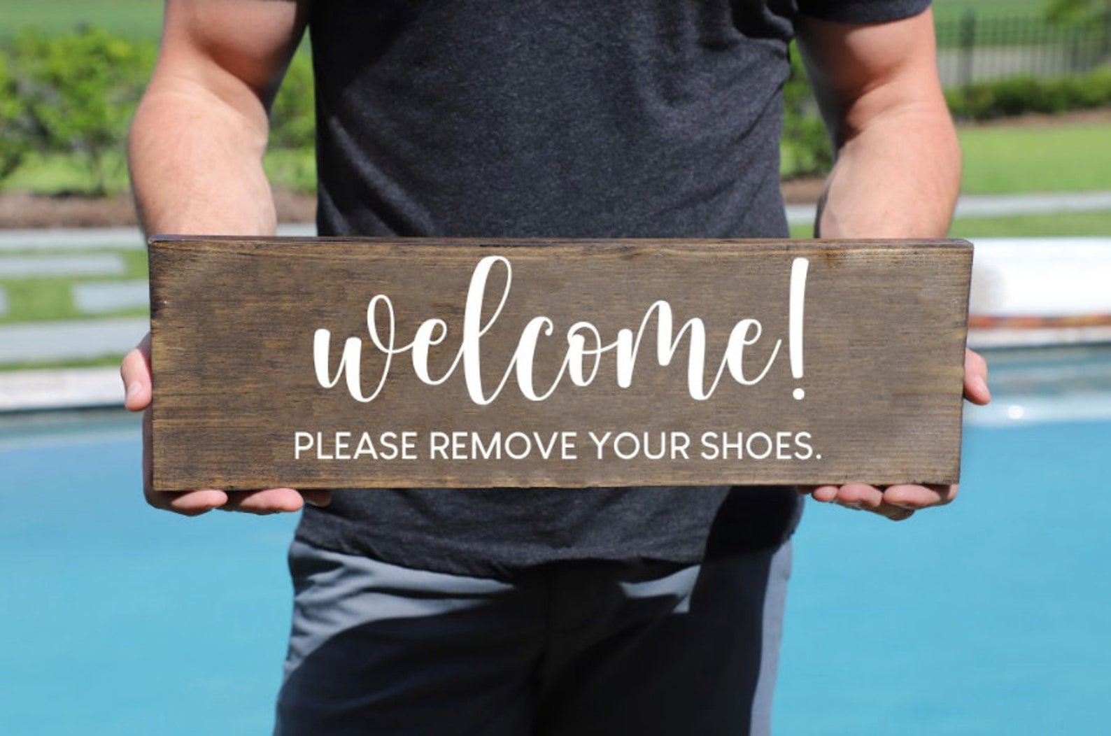 Please Remove Your Shoes Welcome Sign Wood Sign Remove - Etsy