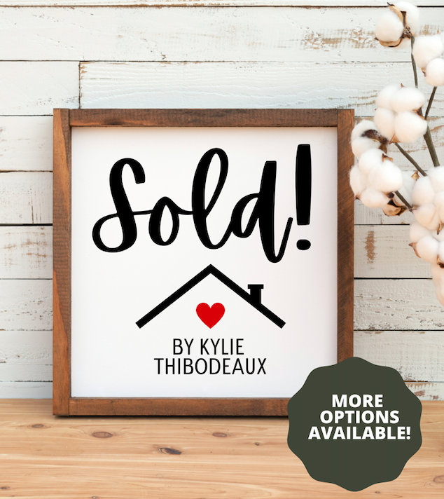 Real Estate House Sold Sign We Said Yes to the Address | Etsy