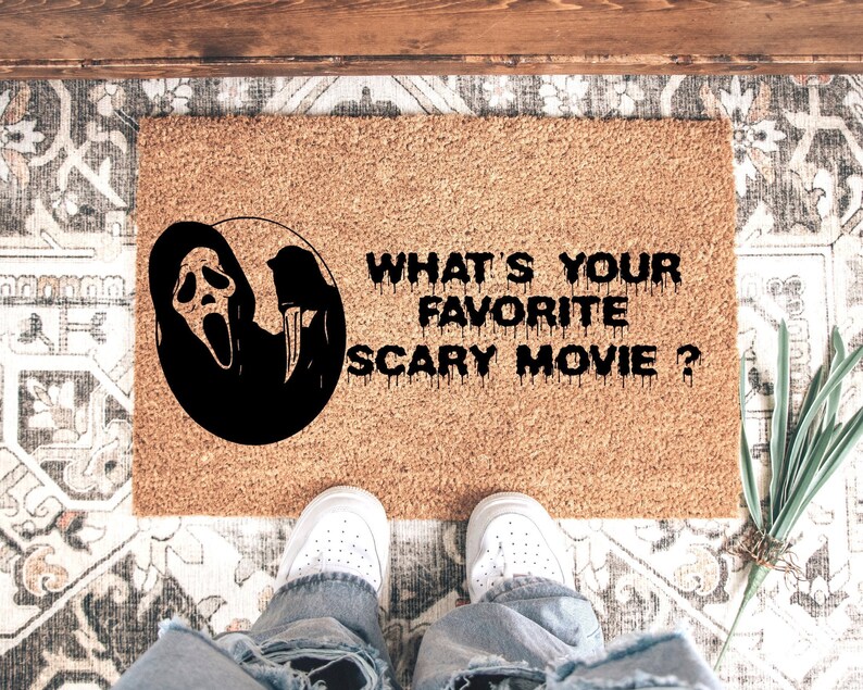 Scream Movie Doormatghostface Doormatdoo Rmatfront Door - Etsy