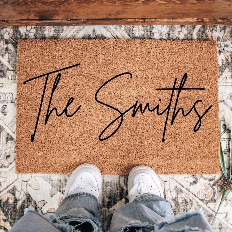 Custom Personalized Welcome Mats - Etsy