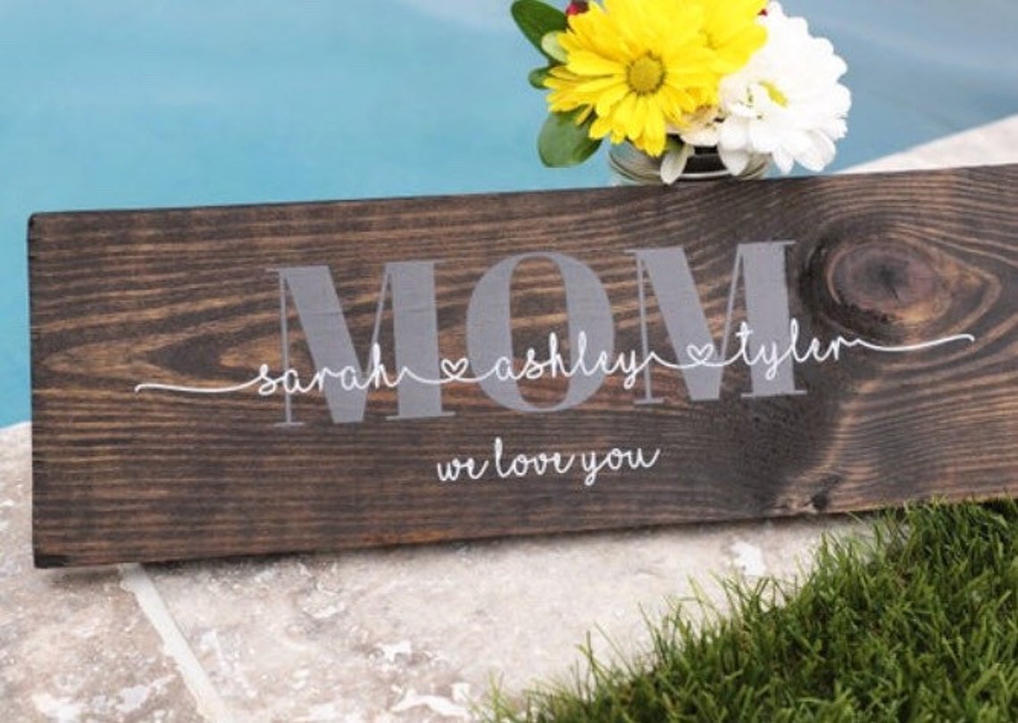 Dad Sign Father's Day Gift Rustic Wood Dad Sign Family | Etsy