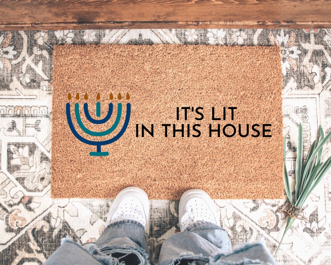 Hanukkah Door Mat Chanukah Decor Hanukkah Decorations,festival of ...