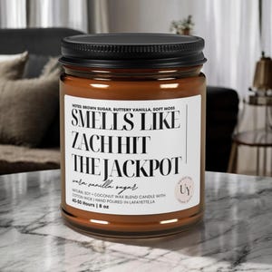 Engagement Candle, Smells Like Jackpot, Funny Engagement Gifts ...