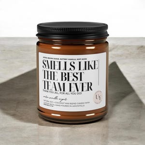 Employee Christmas Gifts Bulk, Personalized Best Team Candle, Corporate ...