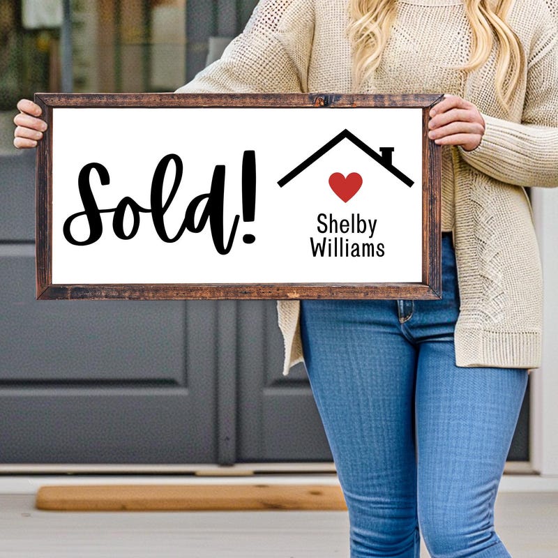 Realtor Sold Sign - Etsy