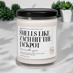 Engagement Candle, Smells Like Jackpot, Funny Engagement Gifts ...