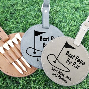 Best Dad Papa by Par Golf Bag Tag, Golf Gifts Dad, Golf Accessories ...