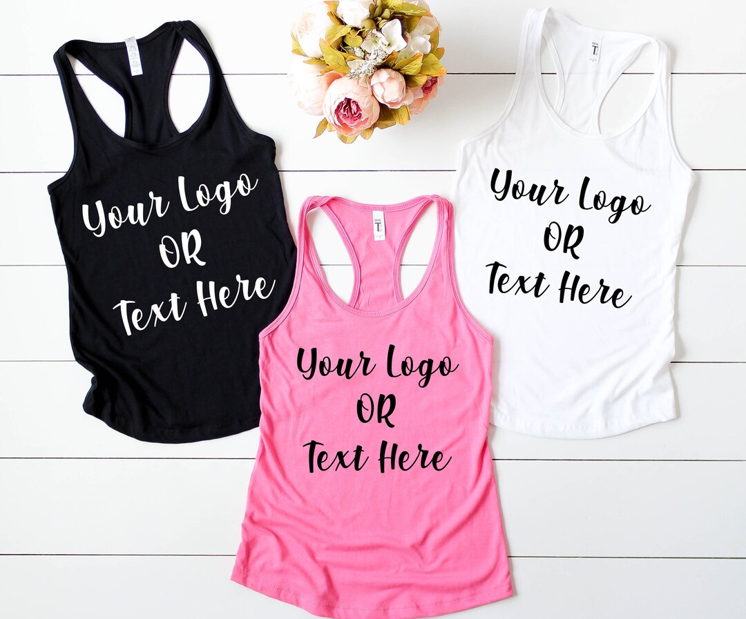Custom Text or Logo on Tops and Tees,custom Logo, Custom Text ...
