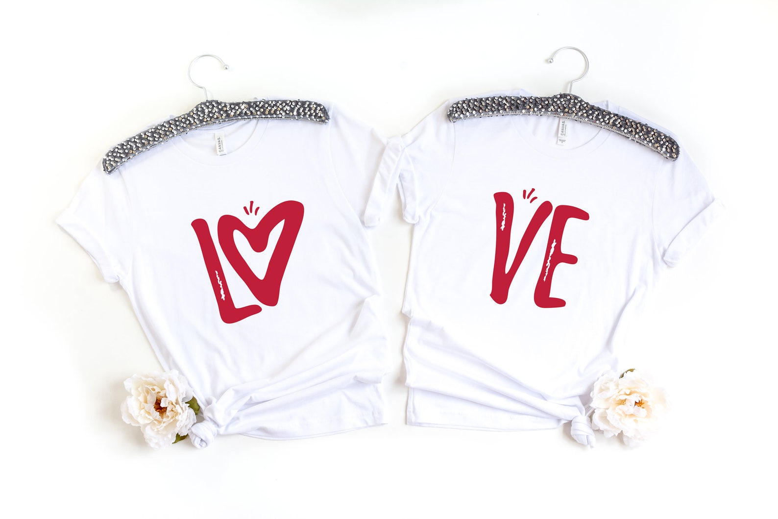 Couple Matching SET OF TWO Shirts Forever in Love for Couples Funny ...