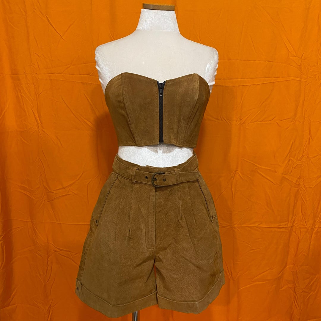 1990s Giorgio Collection Leather Set - Etsy