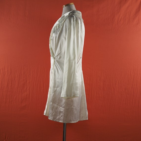 1990s Victoria’s Secret Satin Button Robe - Gem