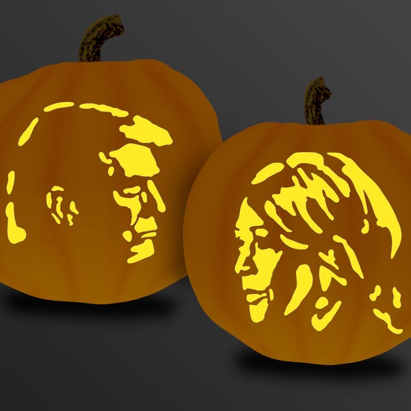 Trump Printable Pumpkin Stencil - Etsy