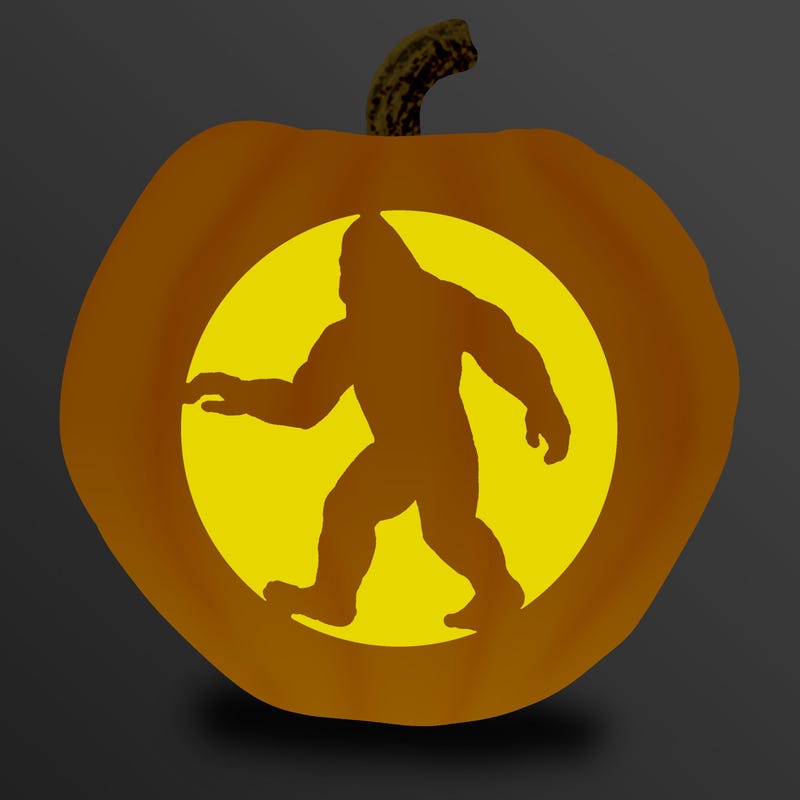 Bigfoot Pumpkin Carving Stencil - Etsy