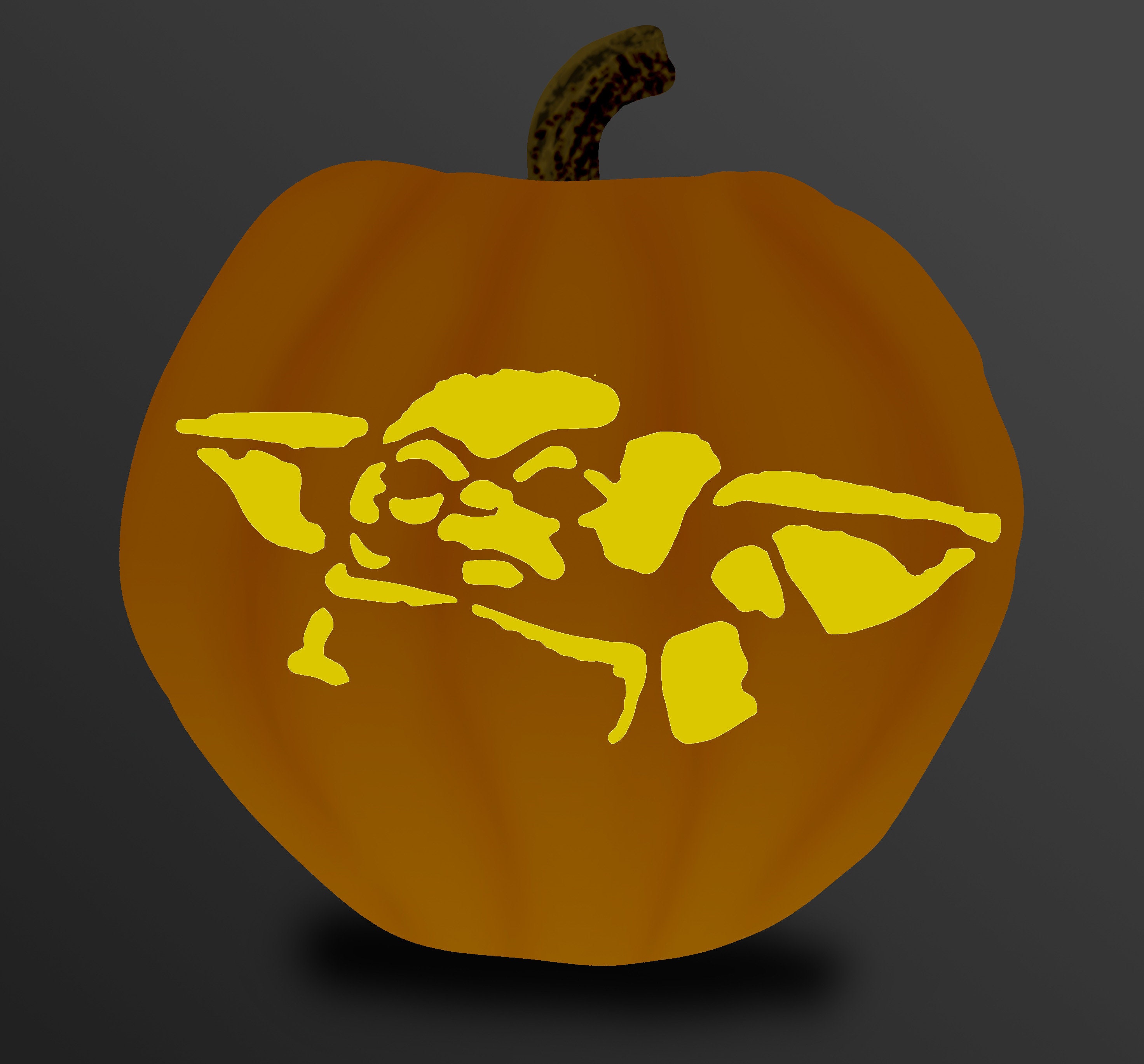 Pumpkin Carving Stencil Halloween Printable Baby Alien Template Jack O ...