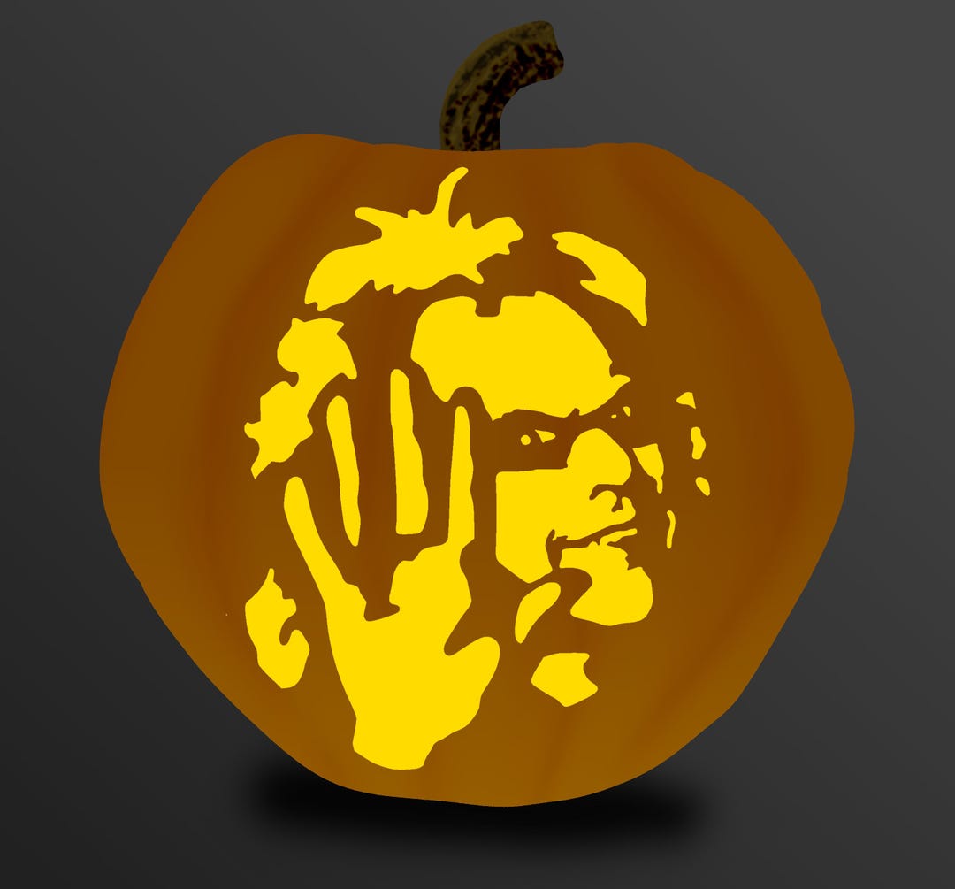 Beetlejuice Pumpkin Carving Stencil Halloween Printable Template Jack O ...