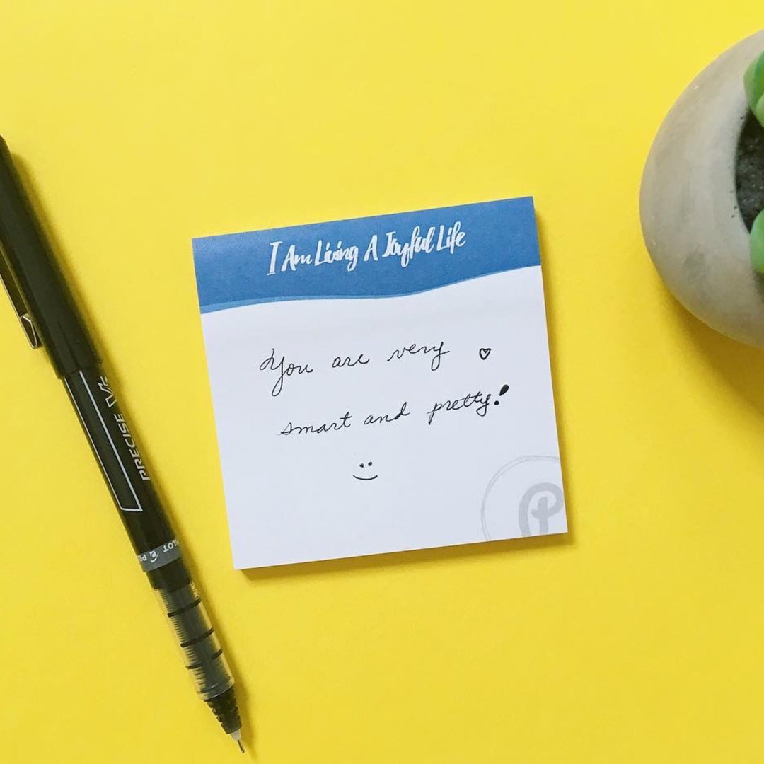 Affirmation Sticky Notes – Positive Quotes, Cheeky Confident Carefree ...