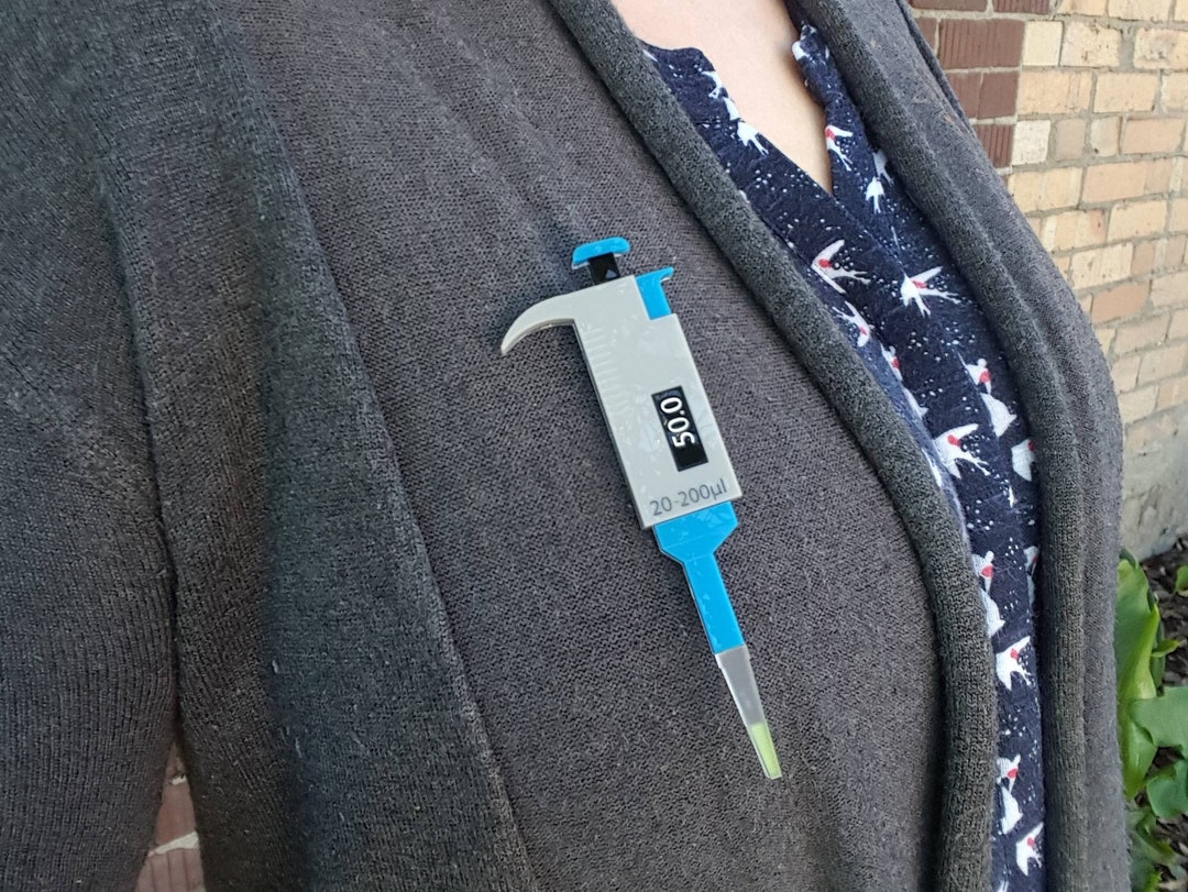 Micropipette Brooch. Chemistry Lab Jewellery. Laser Cut - Etsy