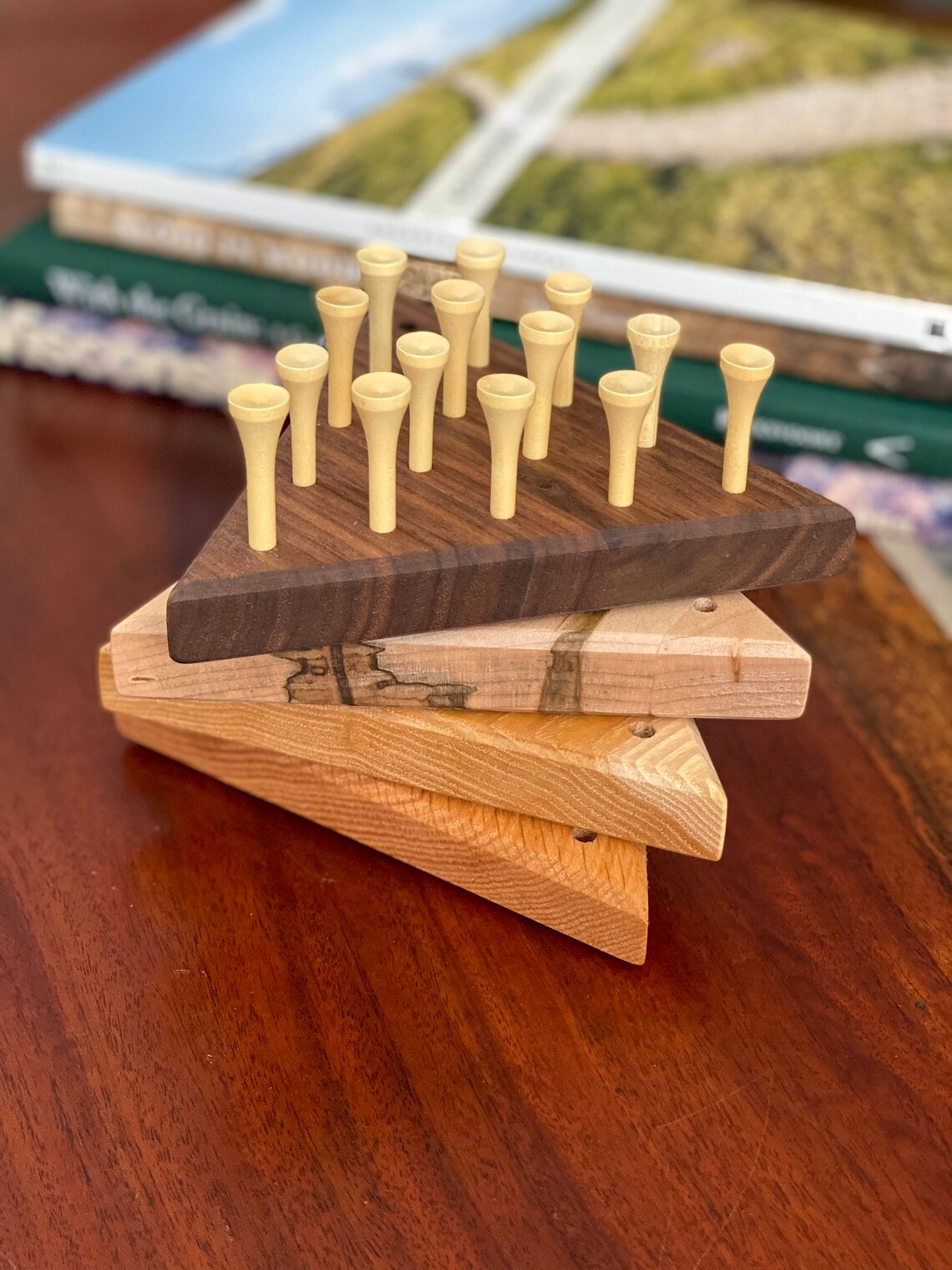 Triangle Peg Game Tricky Triangle - Etsy