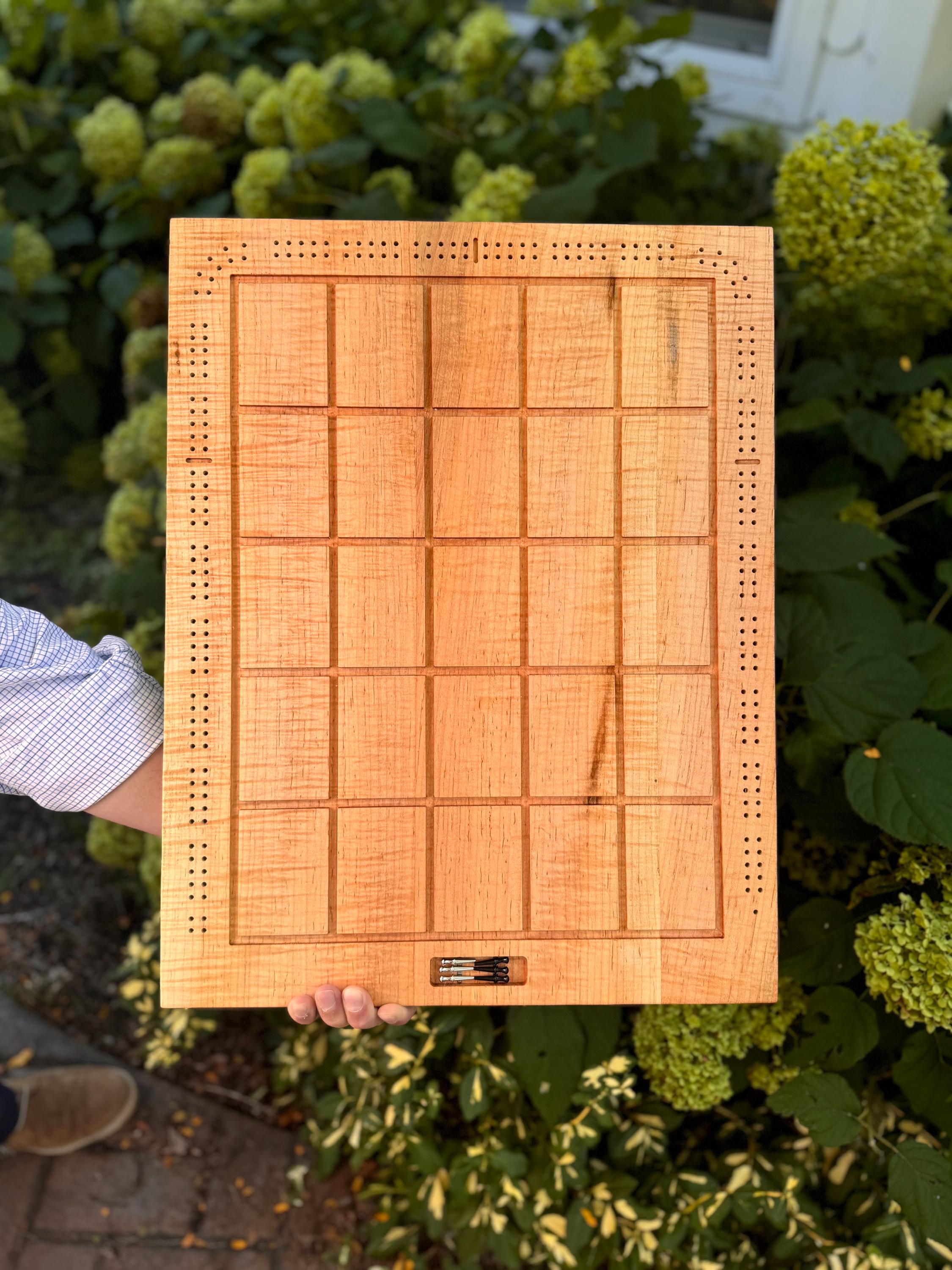 Cross Cribbage Board - Etsy