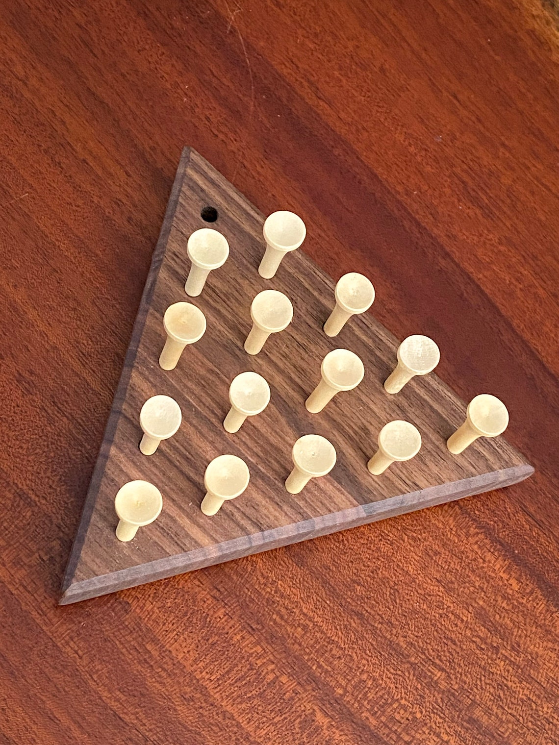 Triangle Peg Game Tricky Triangle - Etsy