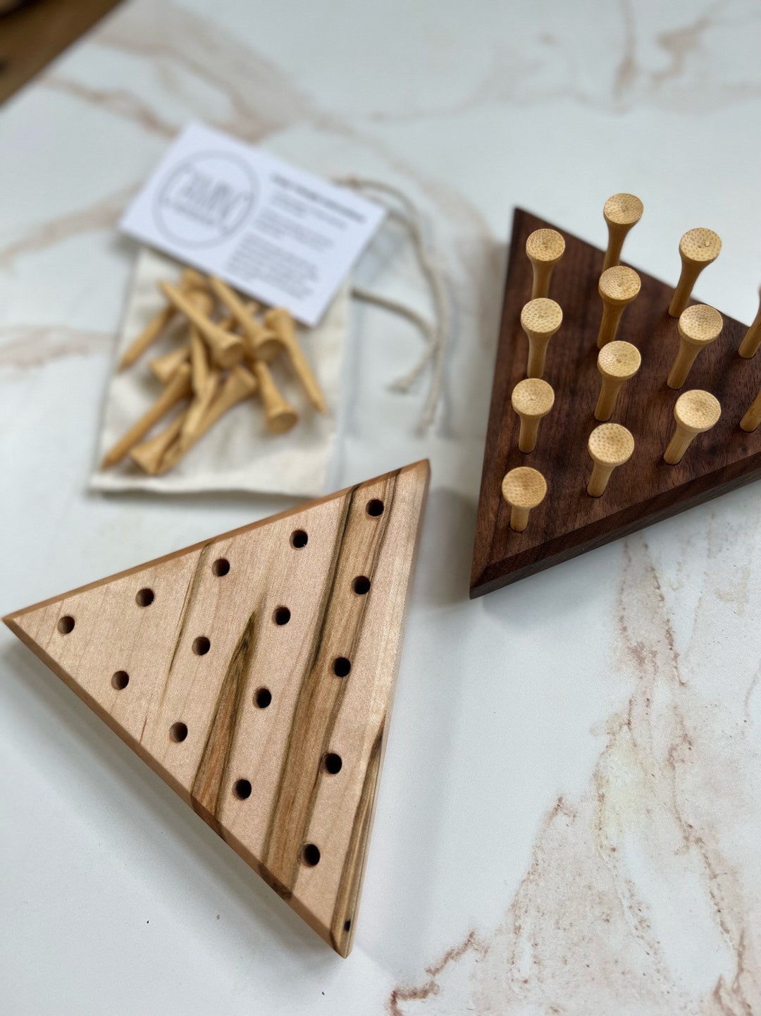 Triangle Peg Game | Tricky Triangle - Etsy