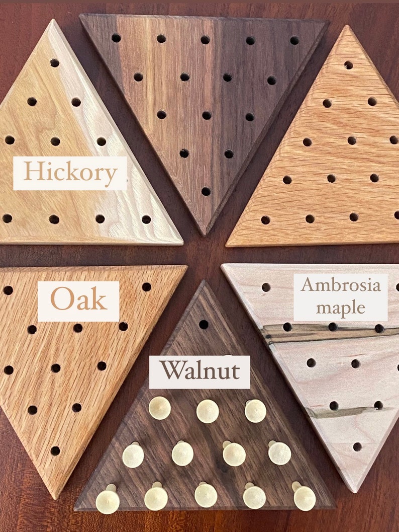 Triangle Peg Game Tricky Triangle - Etsy