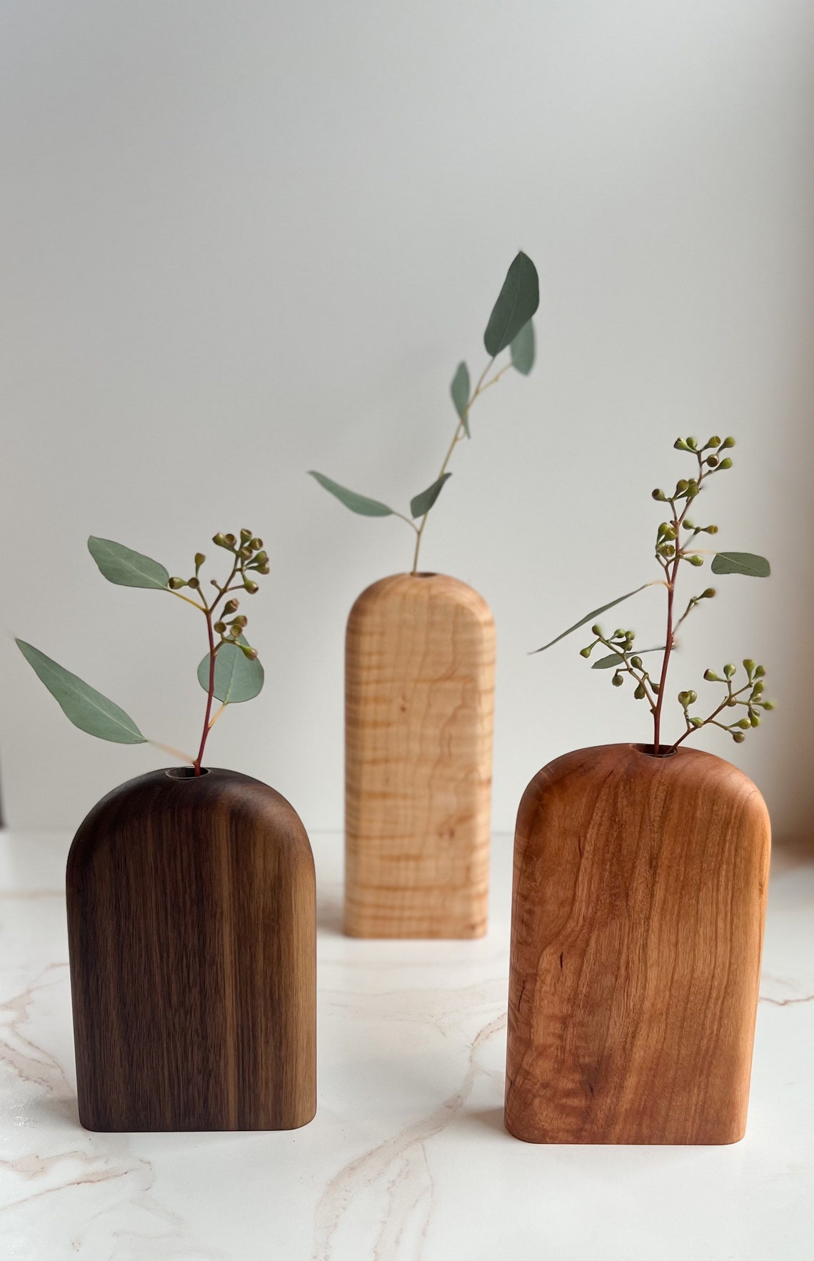 Organic Style Wood Bud Vase Flower Vase - Etsy