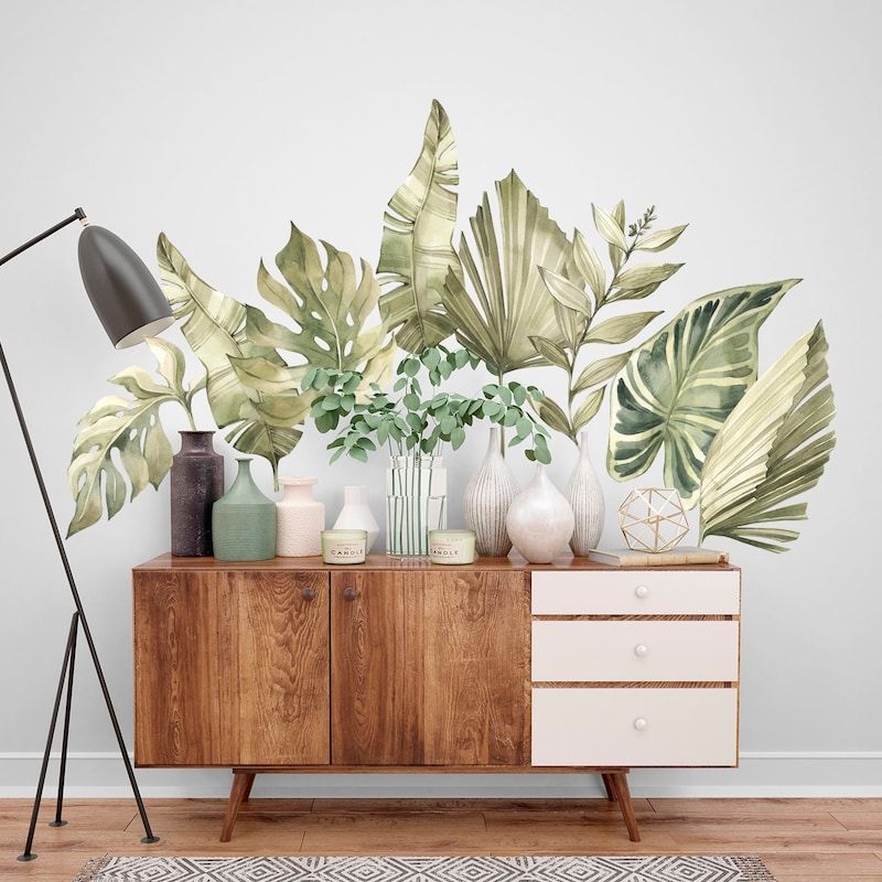 Tropical Wall Decal - Etsy