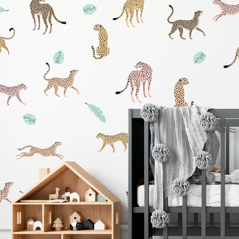 Leopard Wall Decal - Etsy