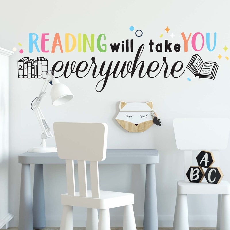 Reading Wall Decals - Etsy