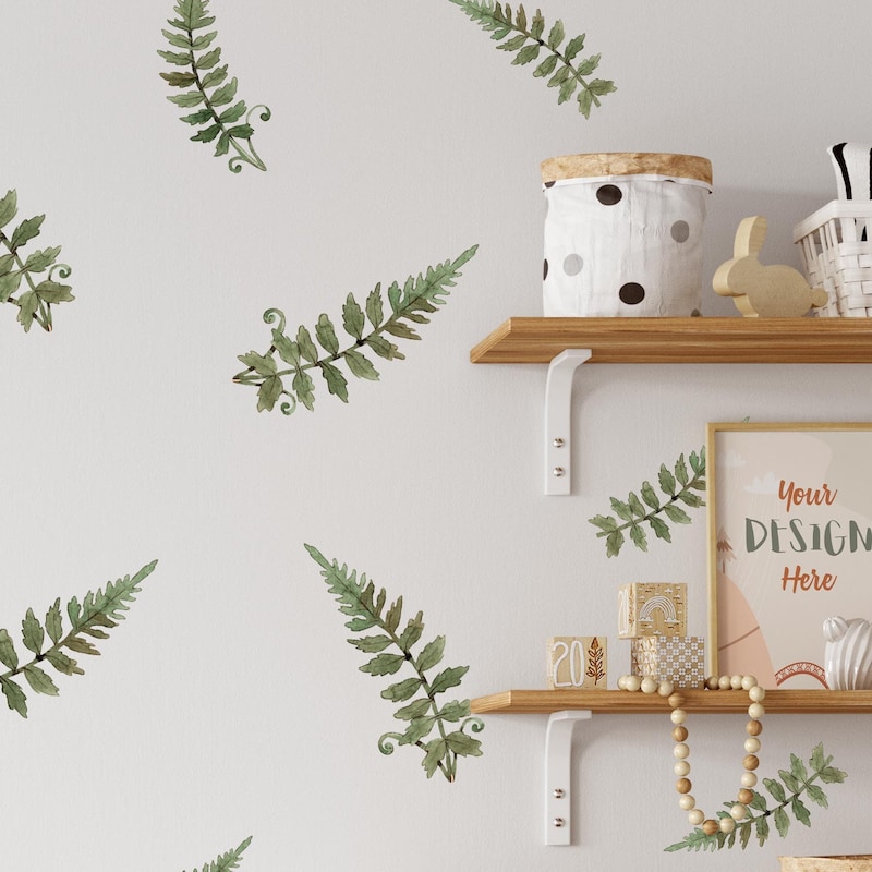 Fern Wall Decal - Etsy