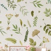 Watercolor Flower Greenery Wall Decals Wild Field Floral Nursery Nature ...